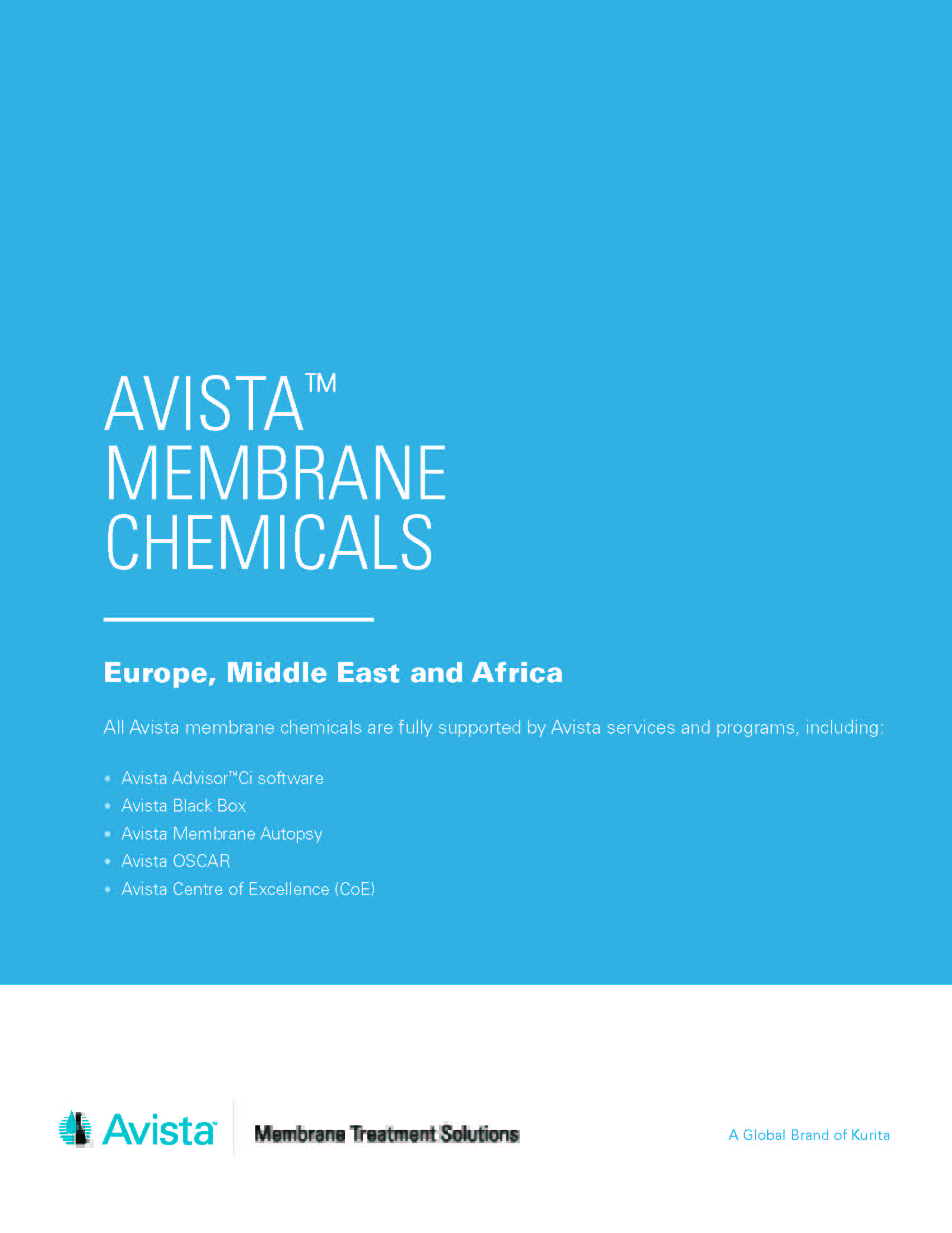 Chemicals - Avista Membrane Treatment Solutions